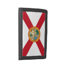 Patriotic wallet with Flag of Florida | Zazzle
