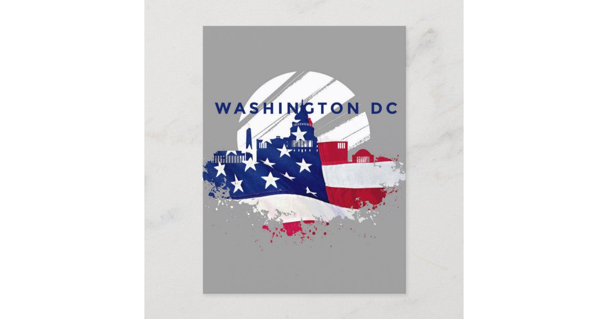 Patriotic Washington DC Postcard | Zazzle