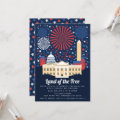 Patriotic White House Fireworks July 4th Cookout Invitation | Zazzle