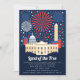 Patriotic White House Fireworks July 4th Cookout Invitation | Zazzle