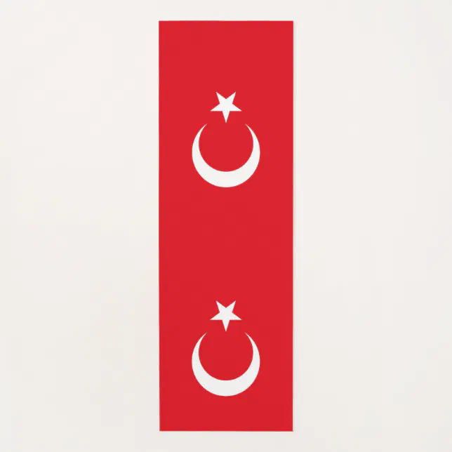 Patriotic Yoga Mats with flag of Turkey | Zazzle