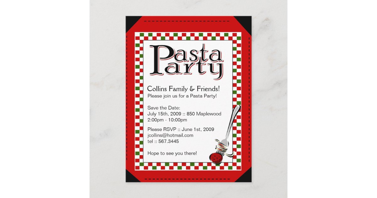 Patsa Party Invitation | Zazzle