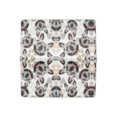 Pattern Dog Paws French Bulldog Checkbook Cover | Zazzle