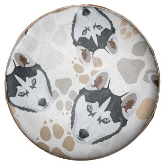 Pattern Dog paws Husky Chocolate Covered Oreo | Zazzle