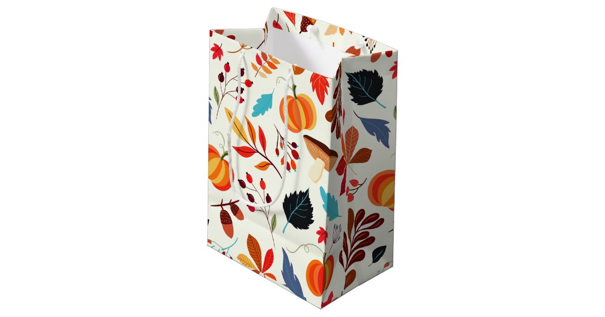 Pattern Fall Gift Bag | Zazzle