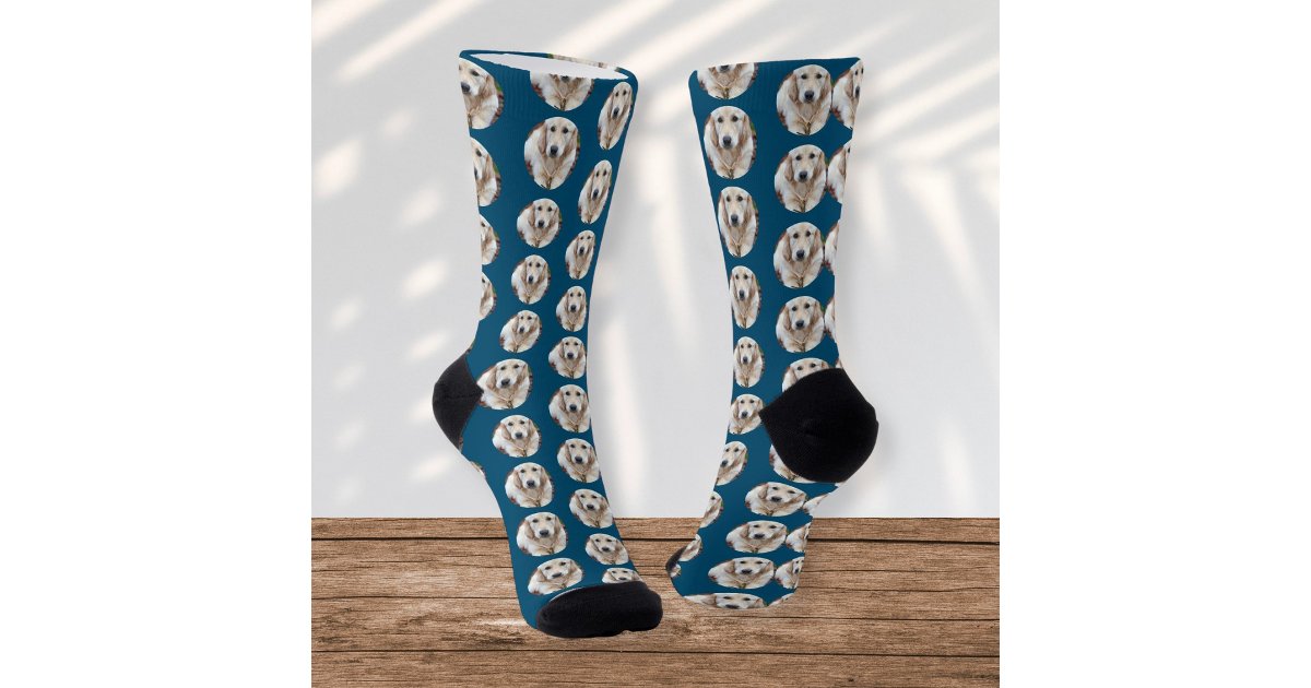 Pattern Fun Photo Gift Custom Personalized Socks | Zazzle