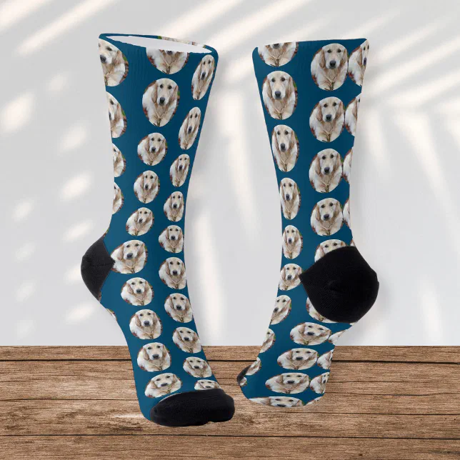 Pattern Fun Photo Gift Custom Personalized Socks | Zazzle