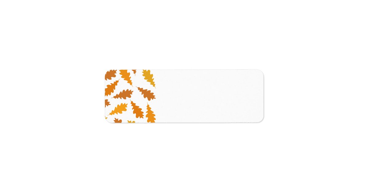 Pattern of Autumn Leaves. Label | Zazzle