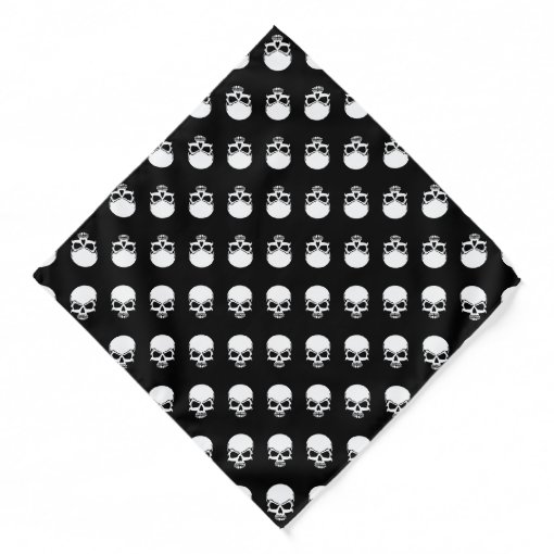 Pattern of Skulls Motorcycle or Biker Bandana | Zazzle