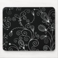 Pattern Of Swirls, Swirl Pattern, Black and White Mouse Pad | Zazzle