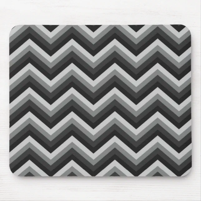 Pattern Retro Zig Zag Chevron Mouse Pad | Zazzle