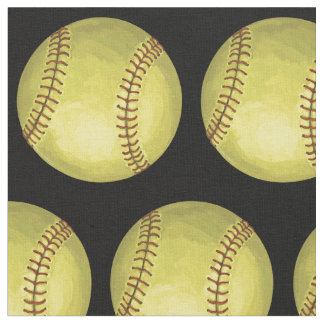 Softball Fabric | Zazzle