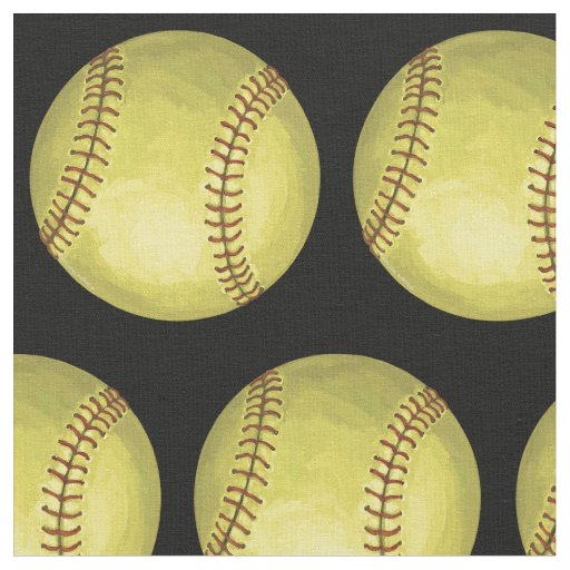 Pattern Softball Fabric | Zazzle