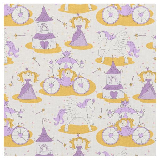 pattern with a princess fabric | Zazzle