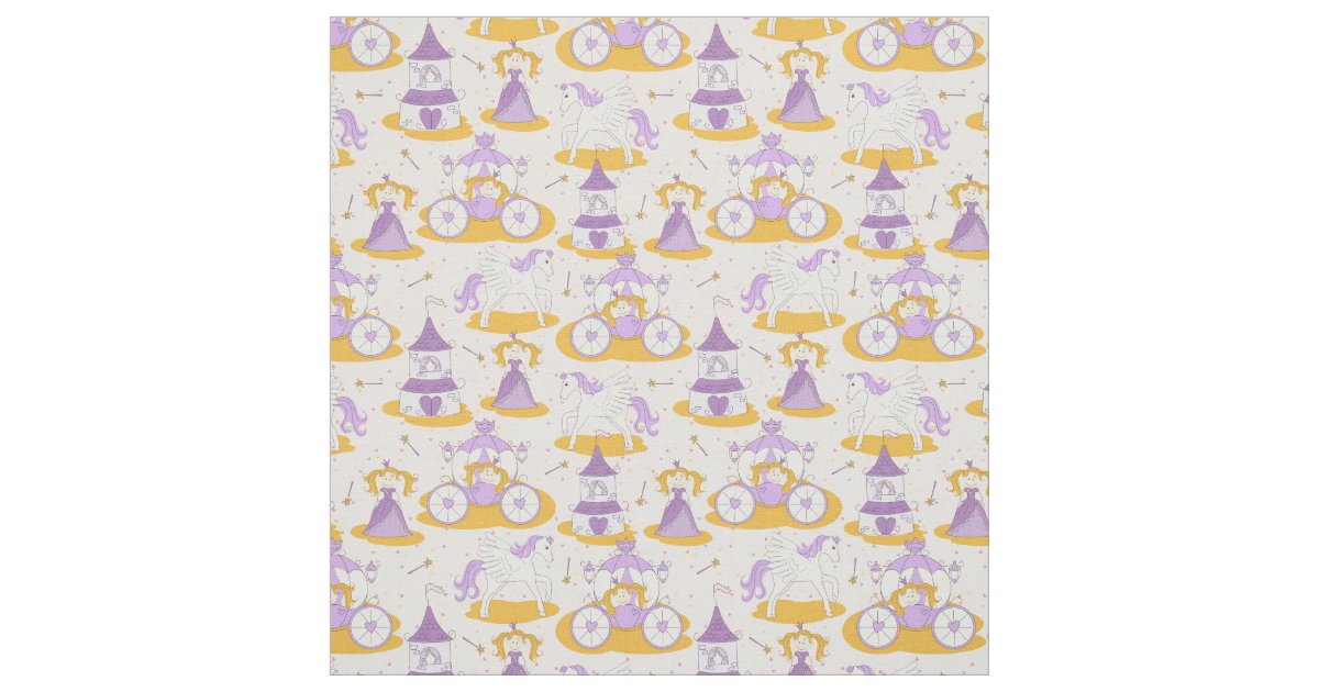 pattern with a princess fabric | Zazzle