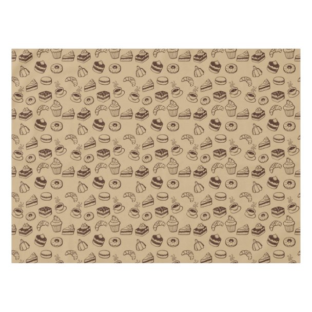 Pattern With Cakes, Desserts And Bakery Fabric | Zazzle