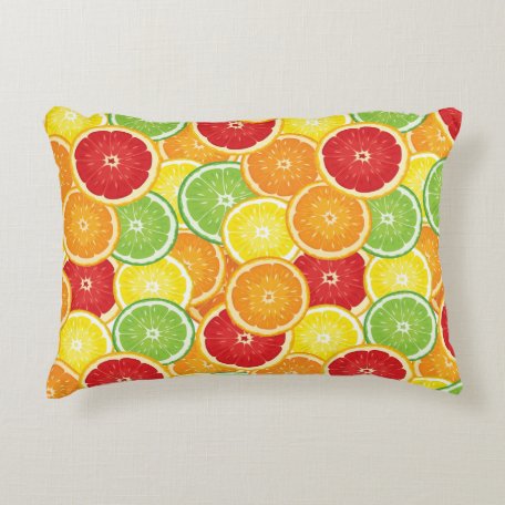 Pattern with citrus fruits fabric | Zazzle