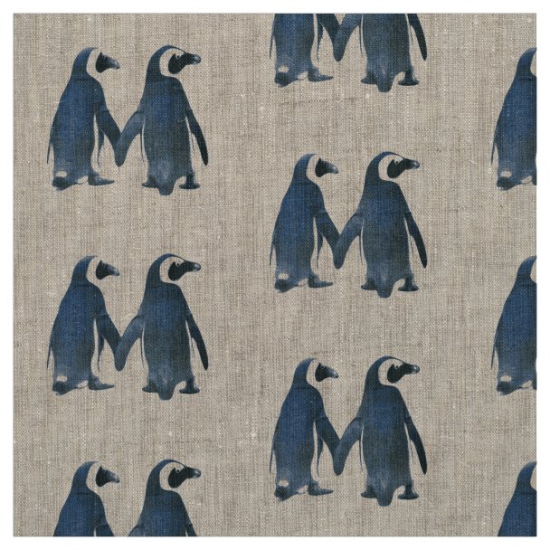 Penguin Fabric | Zazzle