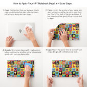 Pattern World Map HP Laptop Skin | Zazzle