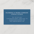 Patterned Tiles, Floorer, Tile Installer Business Card | Zazzle