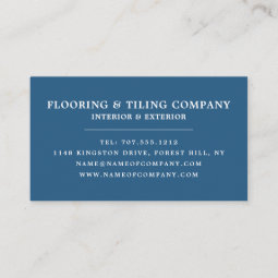 Patterned Tiles, Floorer, Tile Installer Business Card | Zazzle