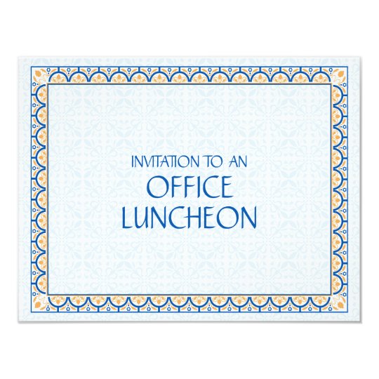 Patterns & Borders 2 Office Lunch Invitation | Zazzle.com
