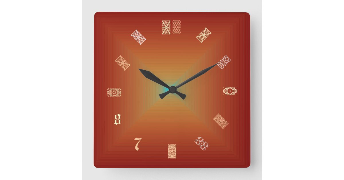 Patterns For Numbers> Artistic Clocks | Zazzle