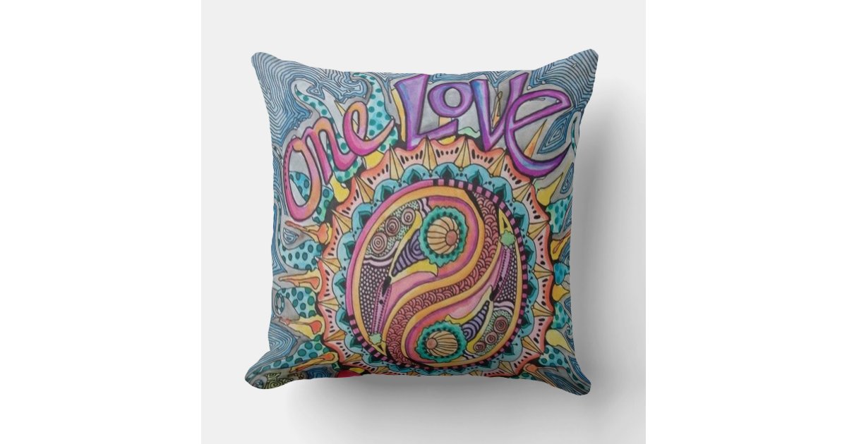 Patternz Hippie Throw Pillow | Zazzle