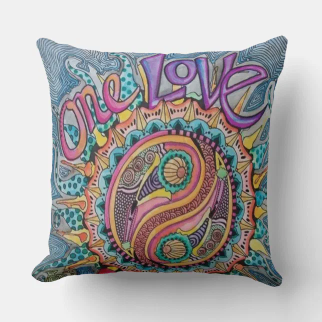 Patternz Hippie Throw Pillow | Zazzle
