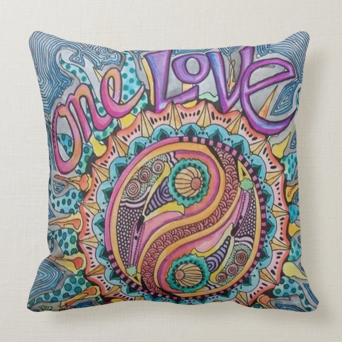 Patternz Hippie Throw Pillow | Zazzle.com