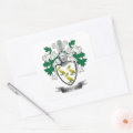 Patterson Family Crest Coat of Arms Square Sticker | Zazzle