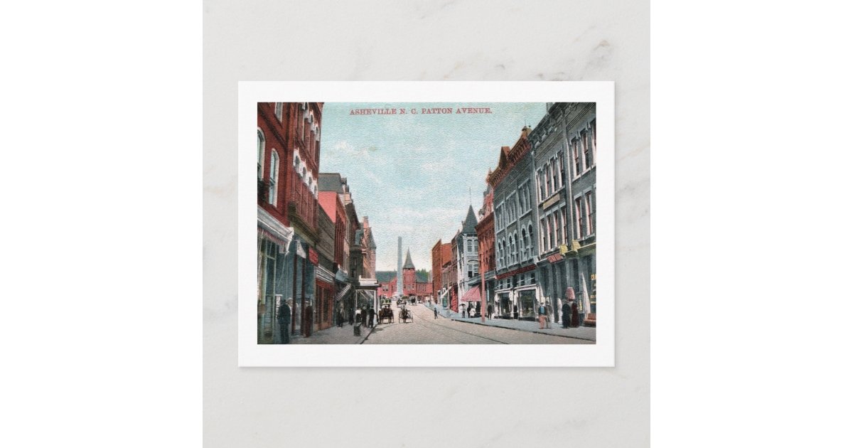 Patton Ave., Asheville, North Carolina Vintage Postcard | Zazzle