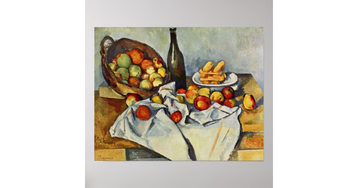 Paul Cezanne - Basket of Apples Still Life Print | Zazzle