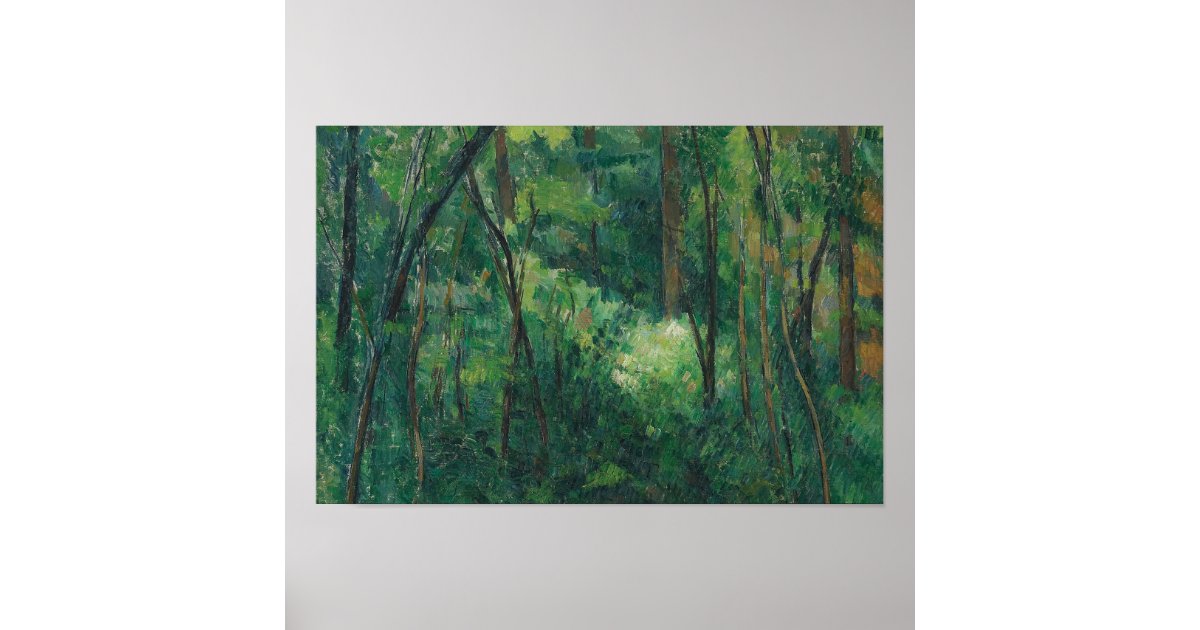 Paul Cezanne - Interior of a Forest Poster | Zazzle