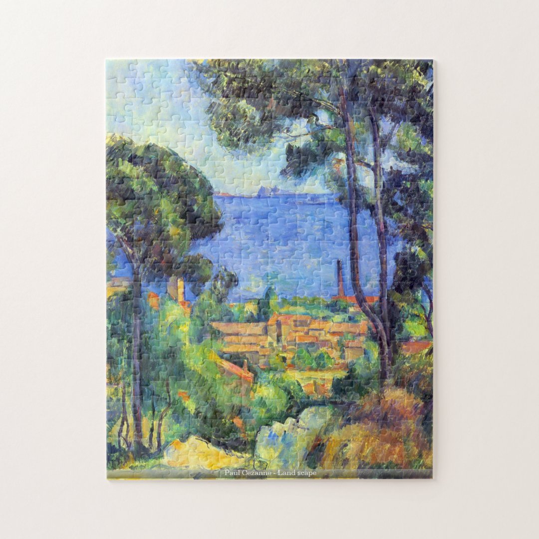 Paul Cezanne - Land scape Jigsaw Puzzle | Zazzle