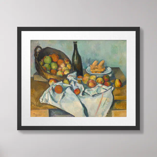 Paul Cezanne - The Basket of Apples Framed Art | Zazzle