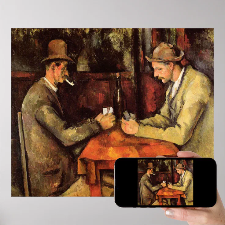 PAUL CEZANNE - The card players 1894 Poster | Zazzle