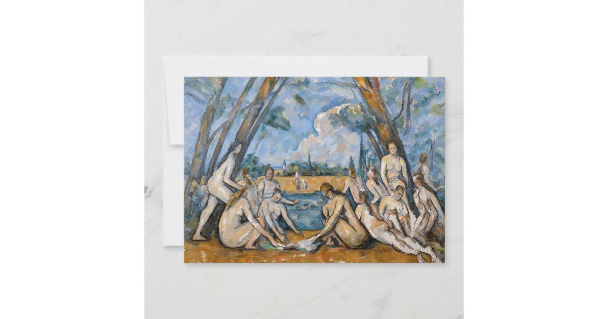 Paul Cezanne - The Large Bathers Invitation | Zazzle