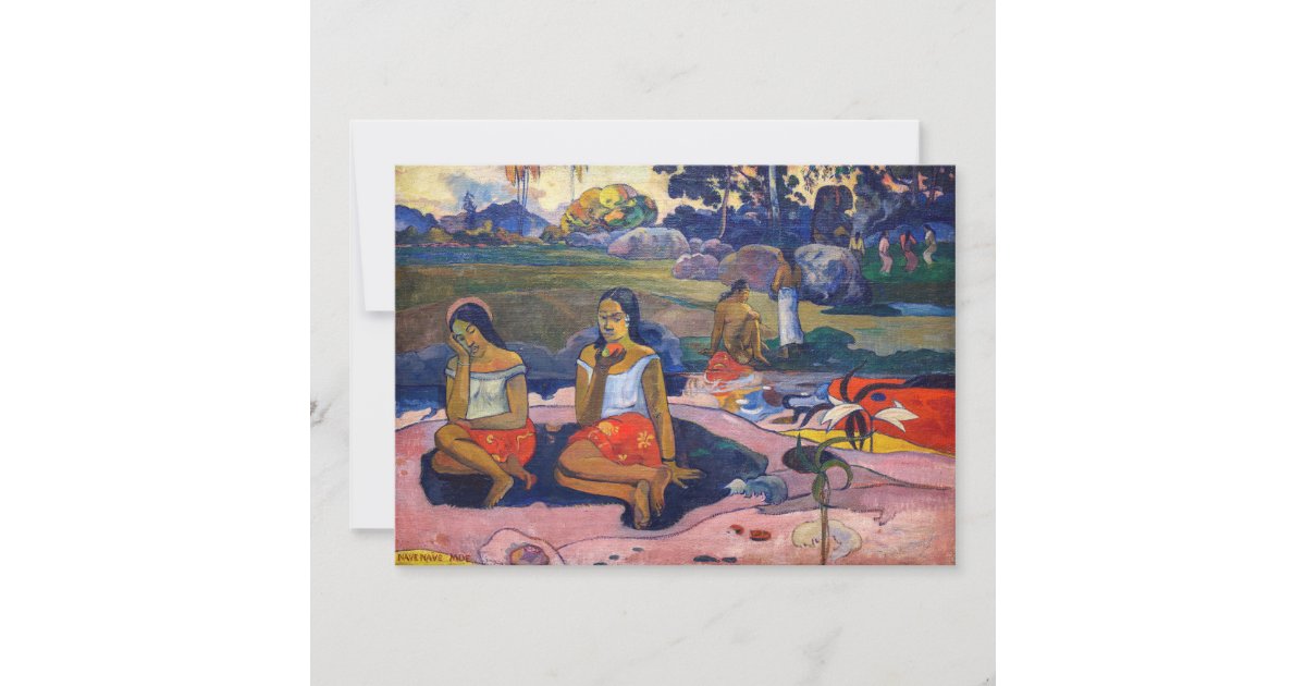 Paul Gauguin - Sacred Spring, Sweet Dreams Invitation | Zazzle