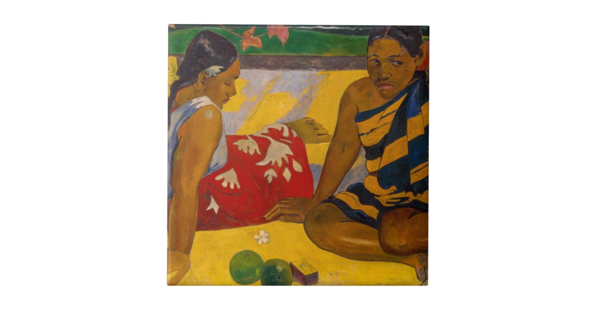 Paul Gauguin - Tahitian Women / Parau Api Ceramic Tile | Zazzle