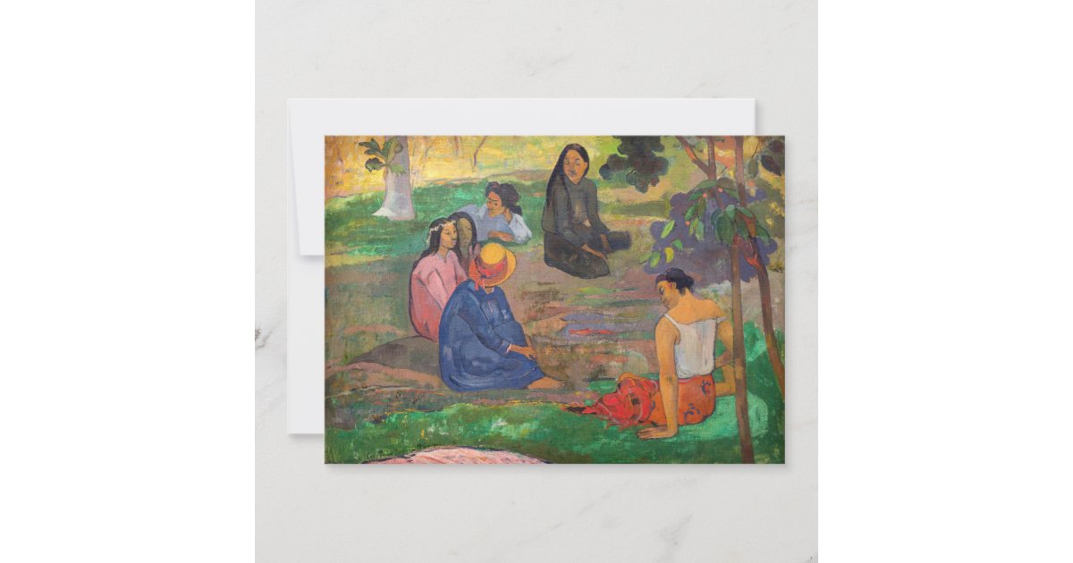 Paul Gauguin - The Conversation / Les Parau Parau Invitation | Zazzle