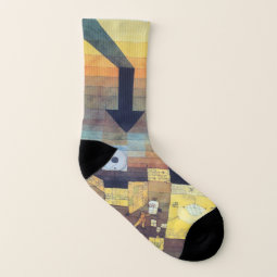 Paul Klee - Affected Place Art Socks | Zazzle