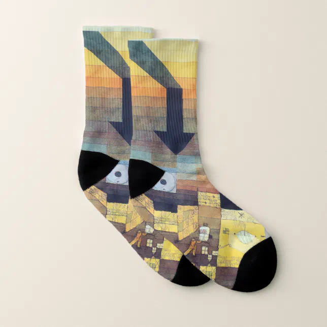 Paul Klee - Affected Place Art Socks | Zazzle