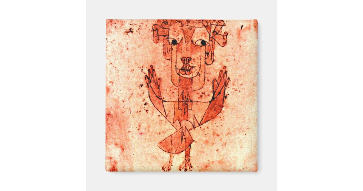 Paul Klee art: Angelus Novus (New Angel) Magnet | Zazzle
