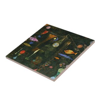 Paul Klee art: Fish Magic, famous Klee painting Ceramic Tile | Zazzle
