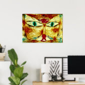 Paul Klee art poster: Cat and Bird Poster | Zazzle
