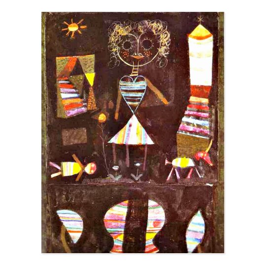 Paul Klee art: Puppet Theater Postcard | Zazzle.com