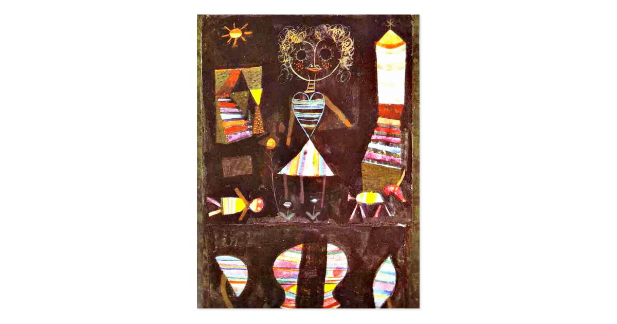 Paul Klee art: Puppet Theater Postcard | Zazzle.com