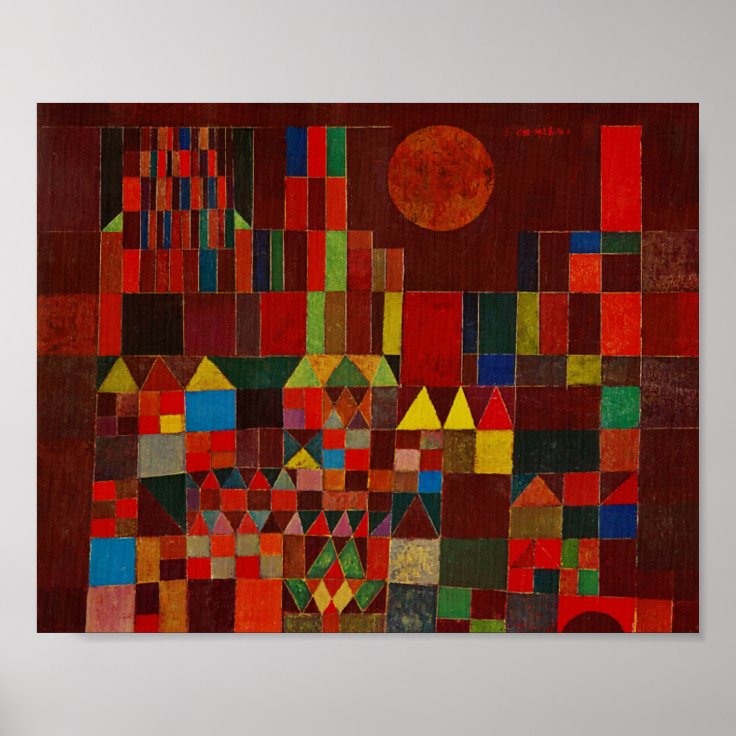 Paul Klee Castle And Sun Poster | Zazzle