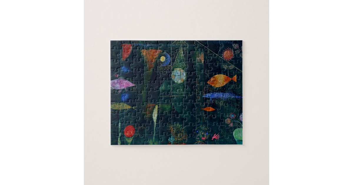 Paul Klee Fish Magic Abstract Painting Graphic Art Jigsaw Puzzle | Zazzle